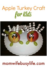 Edible Apple Turkey Craft for Kids - Mom. Wife. Busy Life.