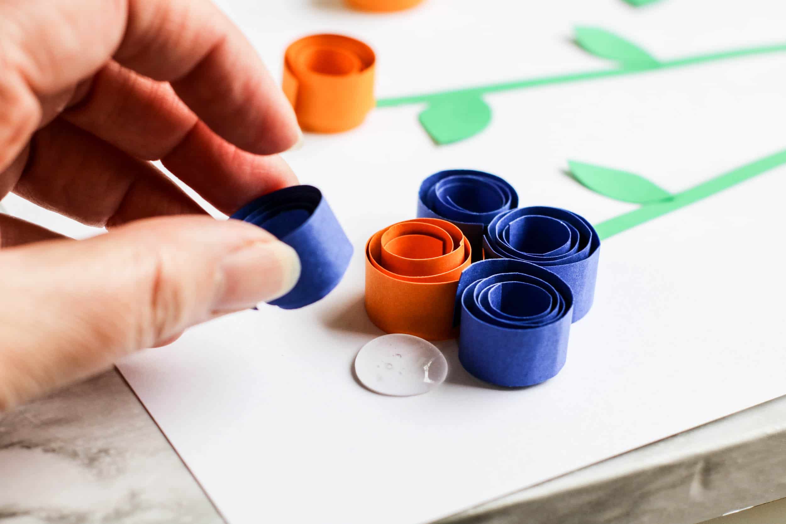 Curled-Paper-Spring-Flowers-Process-11 - Mom. Wife. Busy Life.