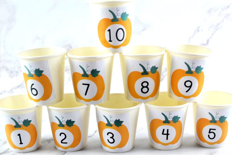 Fall Pumpkin Counting from 1-10 Activity for Kids - Mom. Wife. Busy Life.
