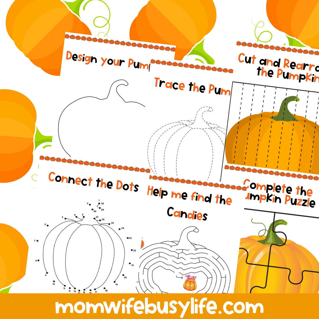 Pumpkin Activities for Preschool - Mom. Wife. Busy Life.