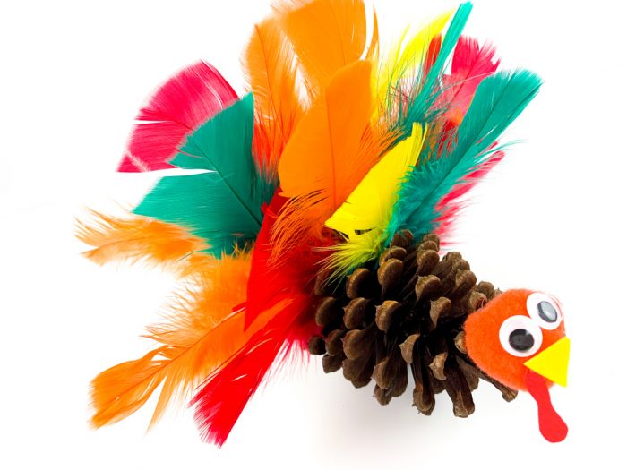 Pine Cone Turkey Craft Craft for Kids - Mom. Wife. Busy Life.