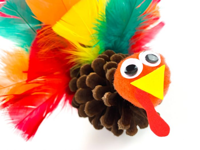 Pine Cone Turkey Craft Craft for Kids - Mom. Wife. Busy Life.