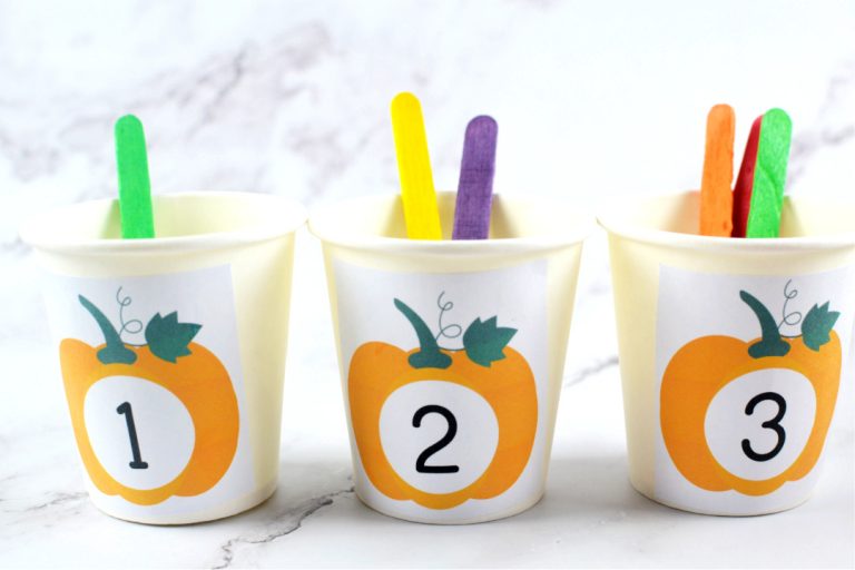 Fall Pumpkin Counting from 1-10 Activity for Kids - Mom. Wife. Busy Life.