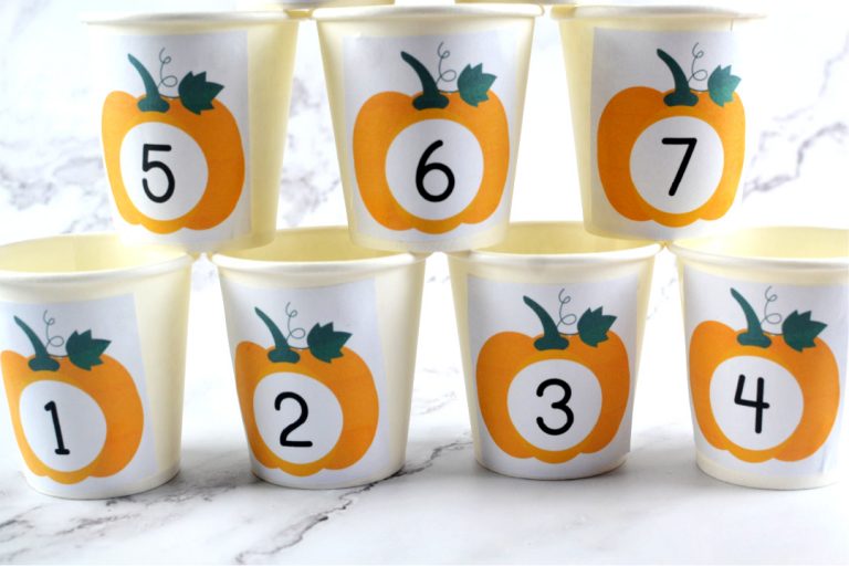 Fall Pumpkin Counting from 1-10 Activity for Kids - Mom. Wife. Busy Life.