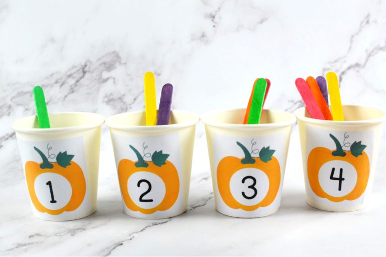 Fall Pumpkin Counting from 1-10 Activity for Kids - Mom. Wife. Busy Life.