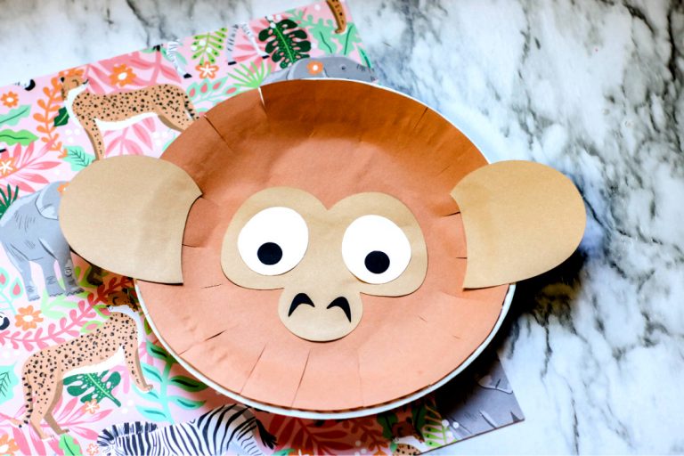 Monkey Paper Plate Craft for Kids - Mom. Wife. Busy Life.