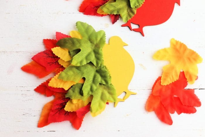 Colorful Fall Leaf Turkey Craft - Mom. Wife. Busy Life.