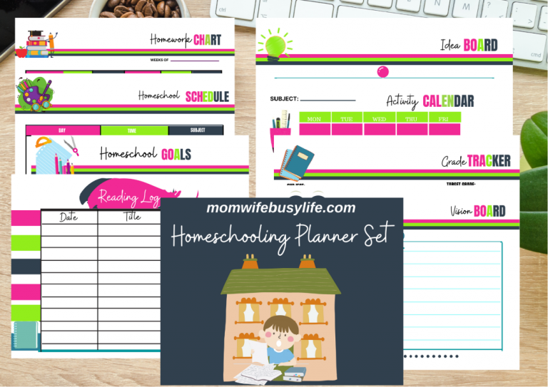 Free Printable Homeschool Planner Sets - Mom. Wife. Busy Life.