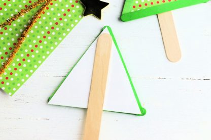 Christmas Tree Popsicle Stick Craft - Mom. Wife. Busy Life.