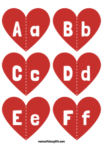Valentine's Day Alphabet Letter Matching Game - Mom. Wife. Busy Life.