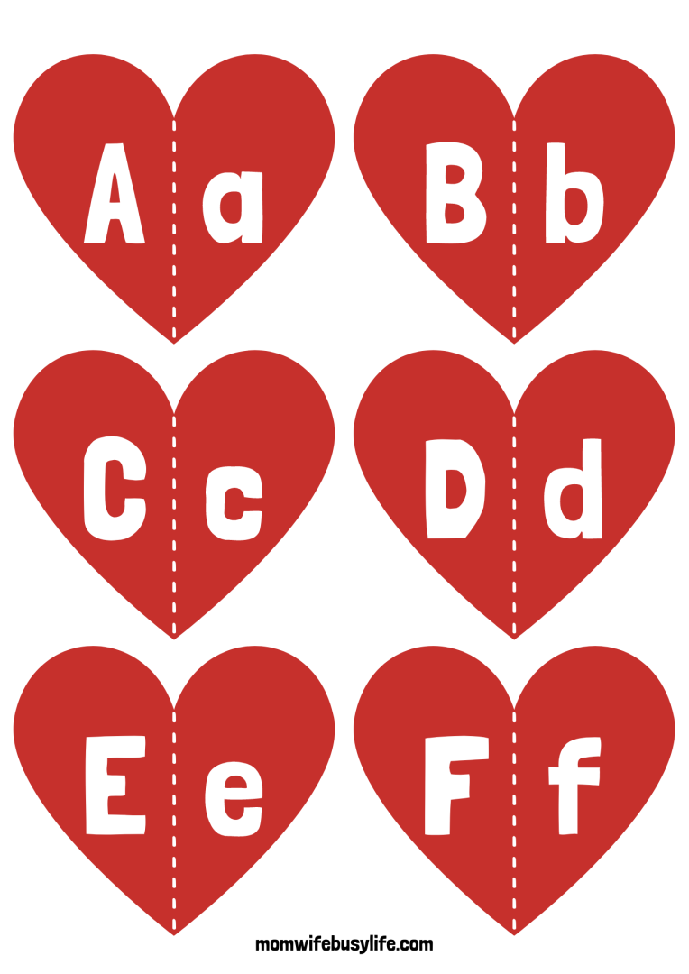 Valentine s Day Alphabet Letter Matching Game Mom Wife Busy Life 