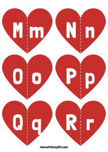 Valentine's Day Alphabet Letter Matching Game - Mom. Wife. Busy Life.