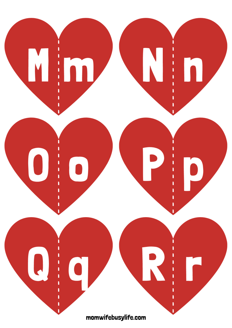 Valentine's Day Alphabet Letter Matching Game - Mom. Wife. Busy Life.