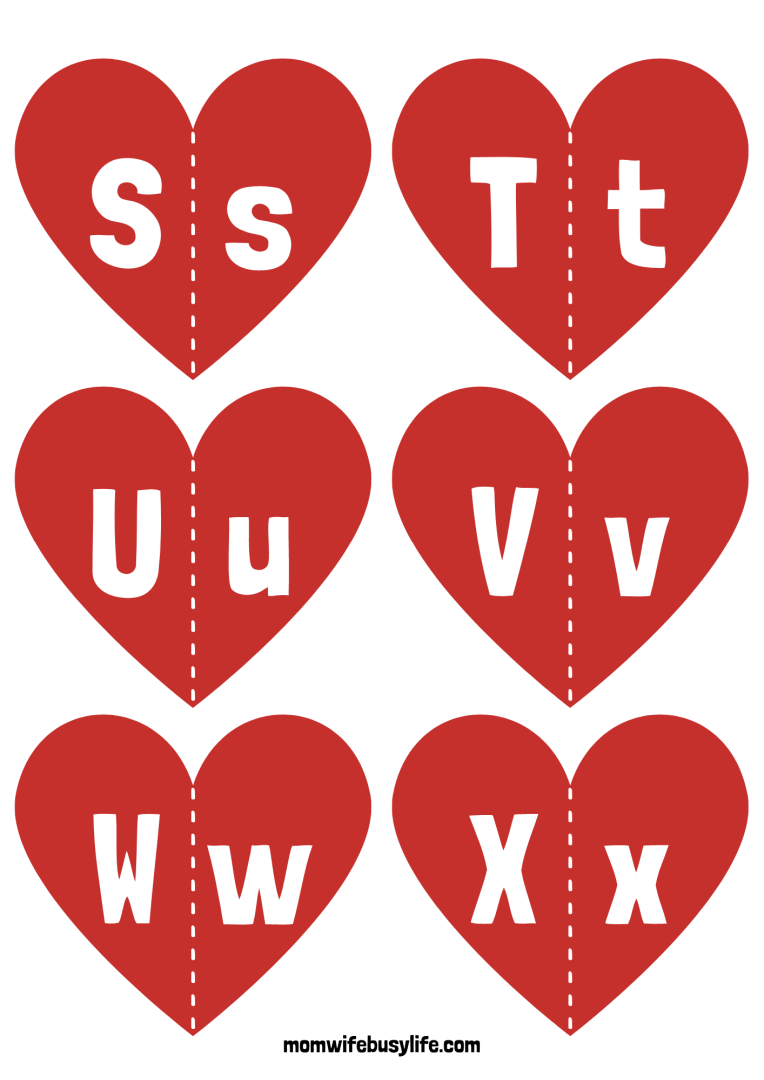 Valentine's Day Alphabet Letter Matching Game - Mom. Wife. Busy Life.