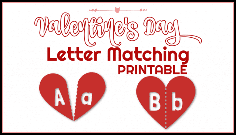 Valentine's Day Alphabet Letter Matching Game - Mom. Wife. Busy Life.