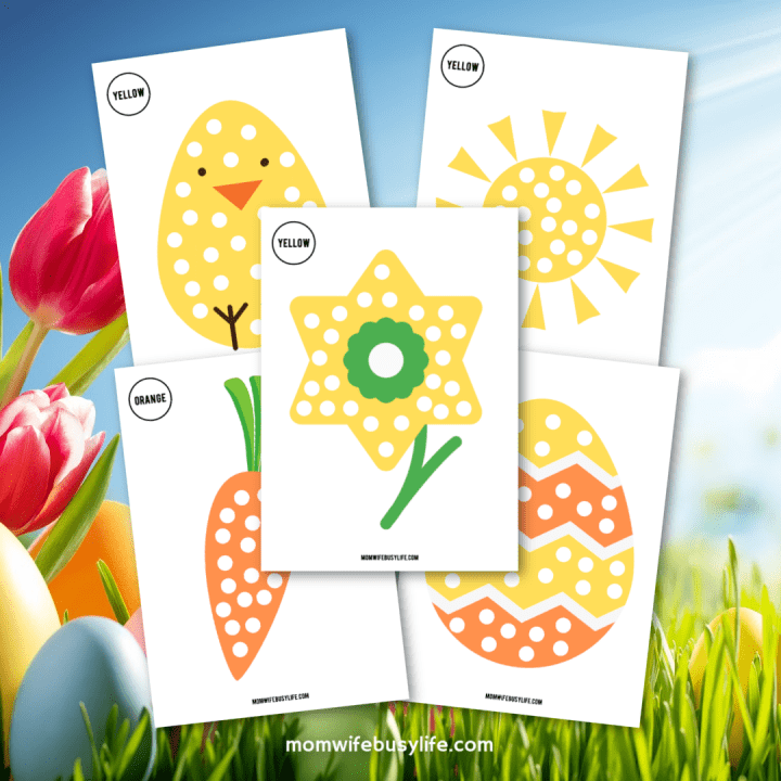 Printable Easter Q Tip Painting Activity - Mom. Wife. Busy Life.