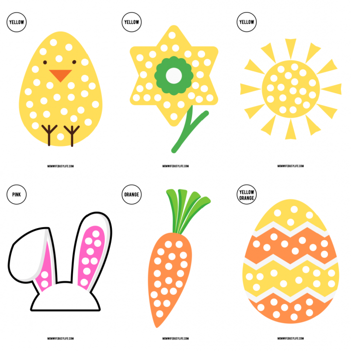 Printable Easter Q Tip Painting Activity - Mom. Wife. Busy Life.