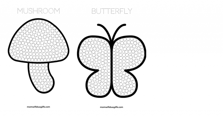 Printable Spring Q Tip Painting Activity - Mom. Wife. Busy Life.