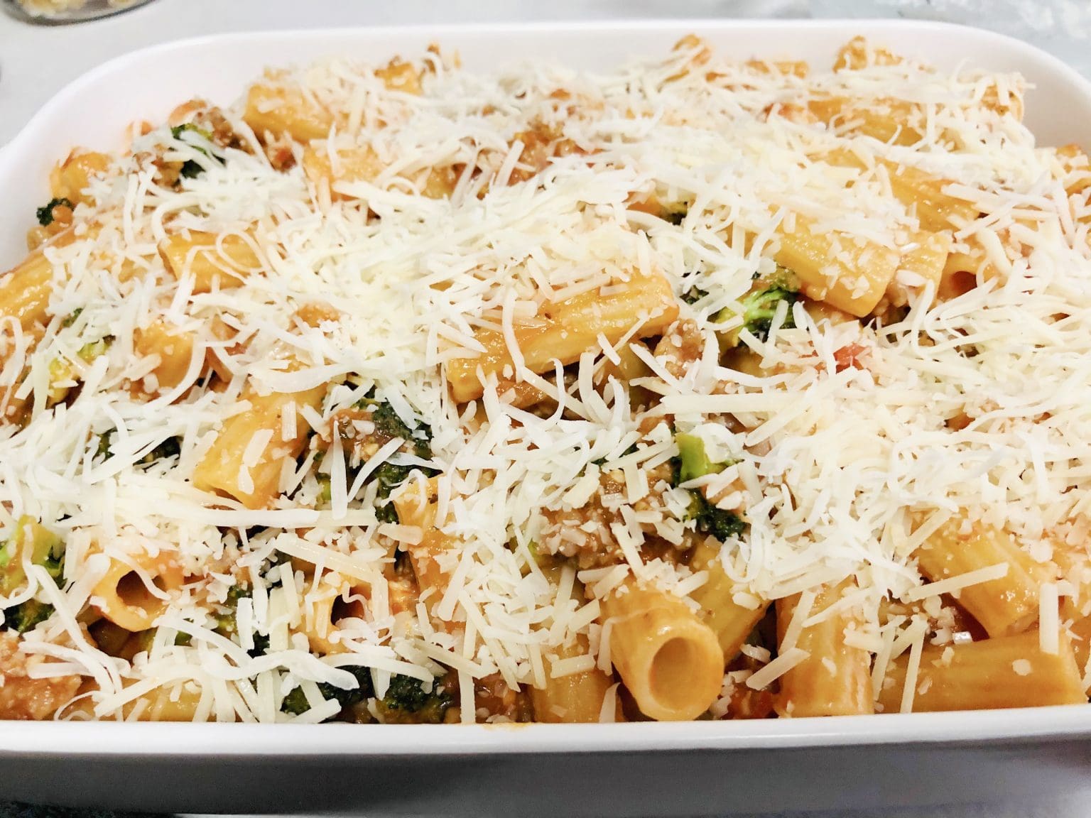 Easy Cheesy Baked Rigatoni - Mom. Wife. Busy Life.