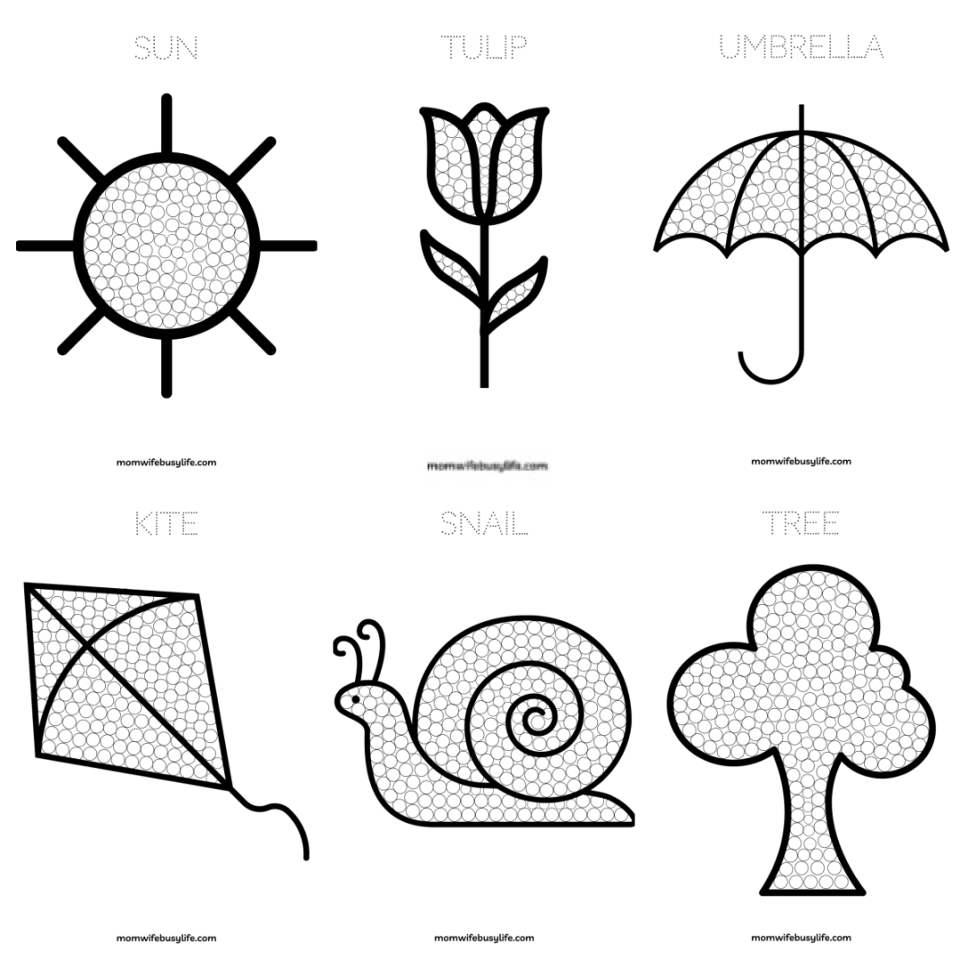 Cotton Swab Q Tip Painting Templates Printable Word Searches