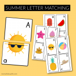 Summer Letter Matching Games - Mom. Wife. Busy Life.