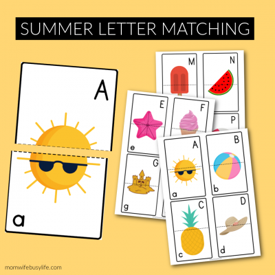 Summer Letter Matching Games - Mom. Wife. Busy Life.
