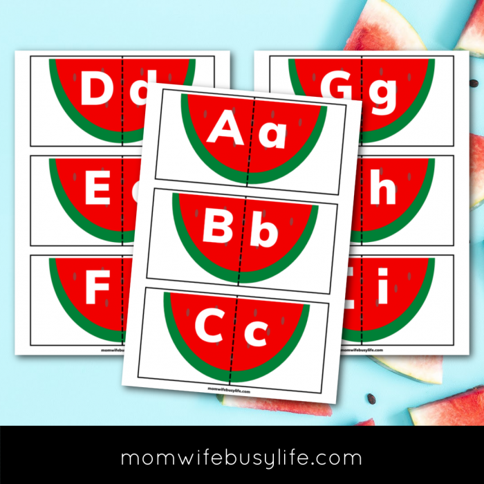 Summer Letter Matching Games - Mom. Wife. Busy Life.