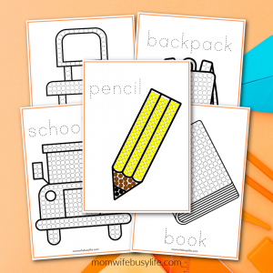Back to School Q Tip Painting - Mom. Wife. Busy Life.