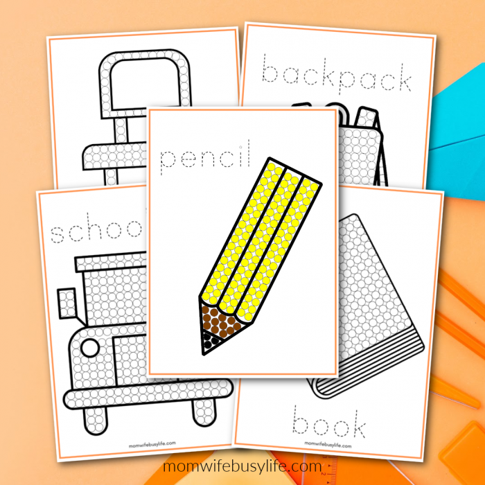 Back to School Q Tip Painting - Mom. Wife. Busy Life.