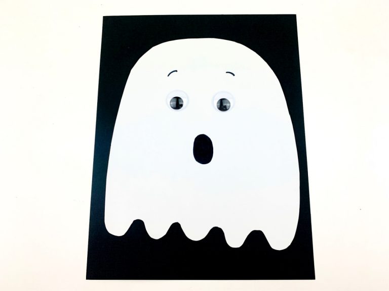 Construction Paper Ghost - Mom. Wife. Busy Life.