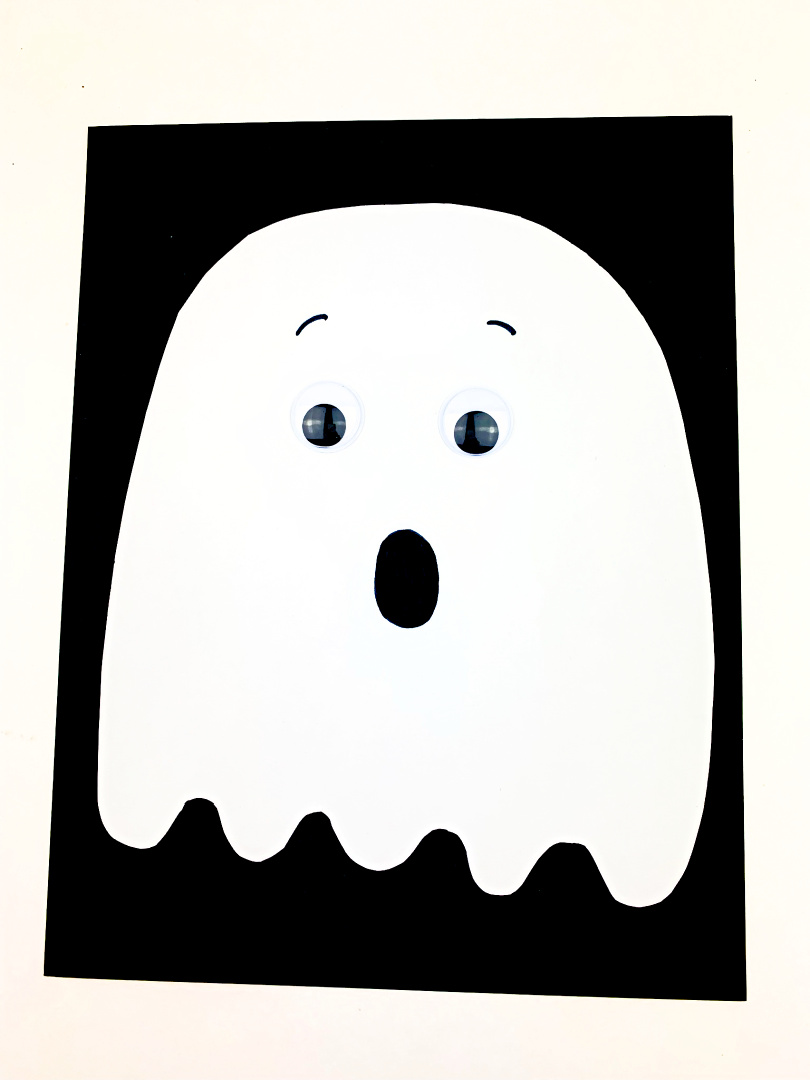 Construction Paper Ghost - Mom. Wife. Busy Life.