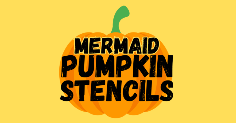Mermaid Pumpkin Stencils - Mom. Wife. Busy Life.