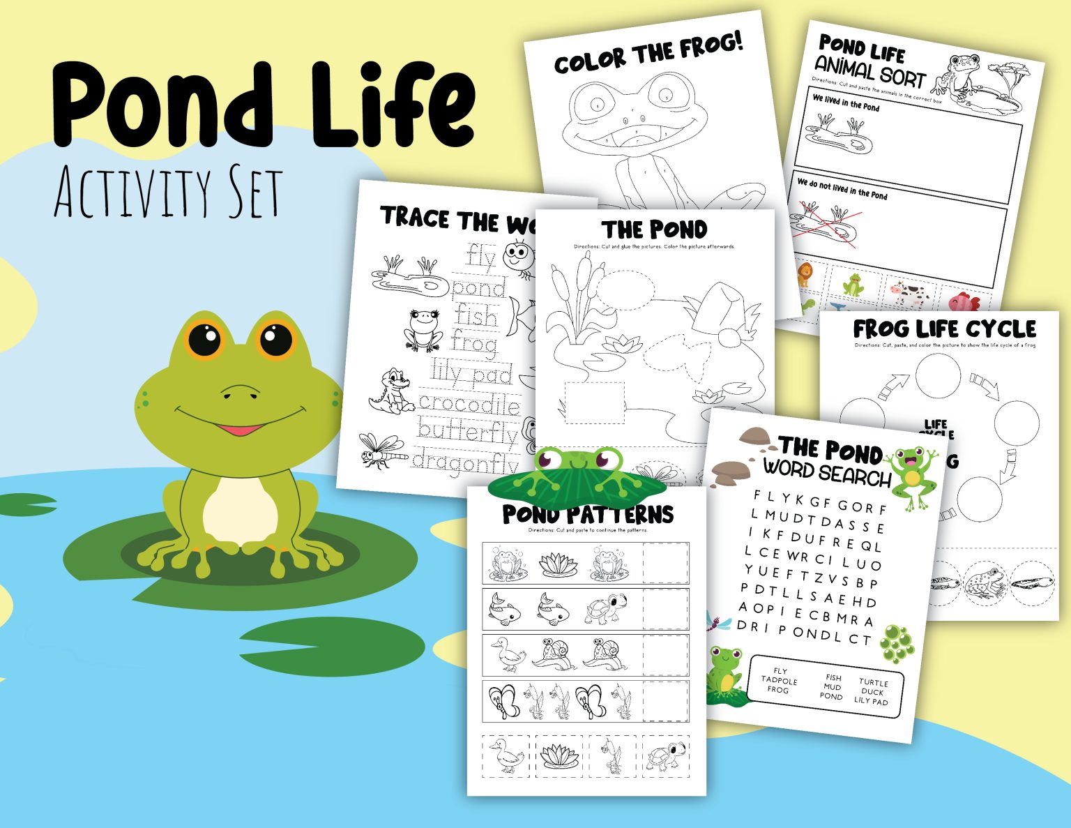 Pond Life Activities for Preschoolers - Mom. Wife. Busy Life.