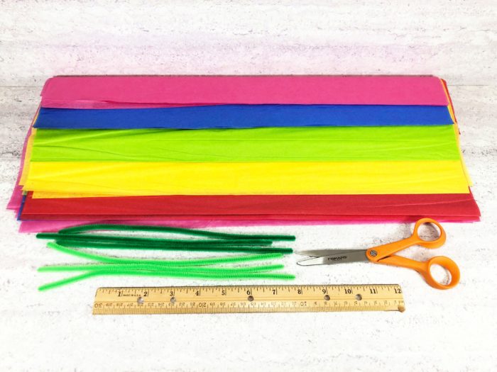 Tissue Paper Flower Craft - Mom. Wife. Busy Life.