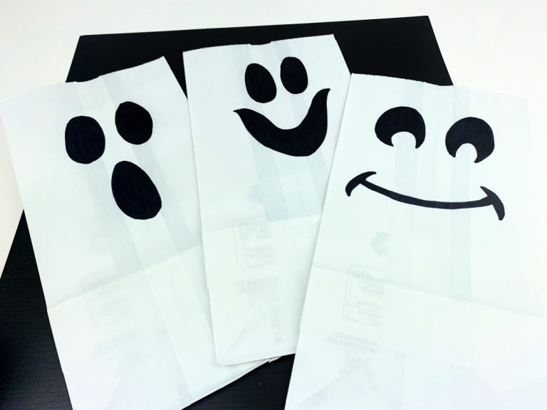 Paper Bag Ghost Luminaries - Mom. Wife. Busy Life.