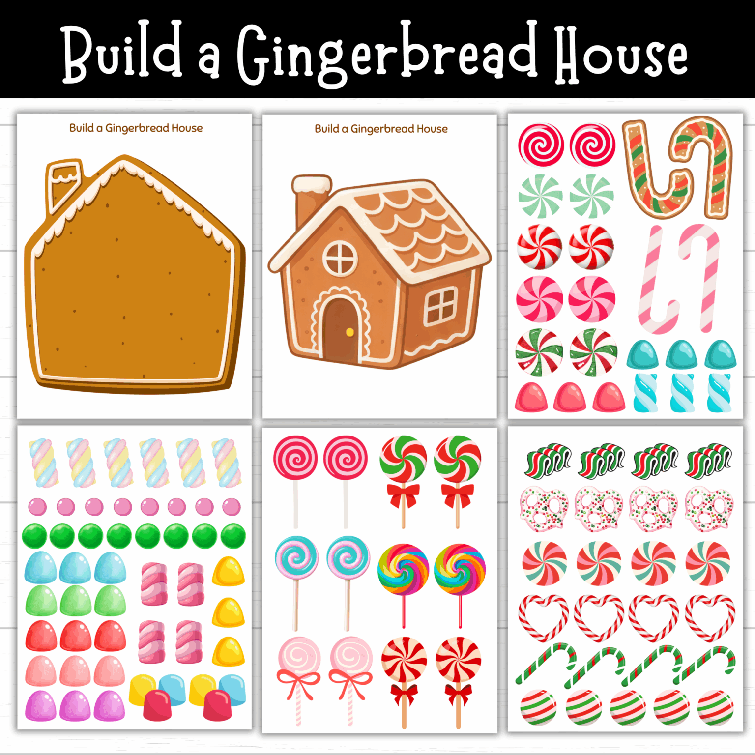 Printable Build a Gingerbread House - Mom. Wife. Busy Life.
