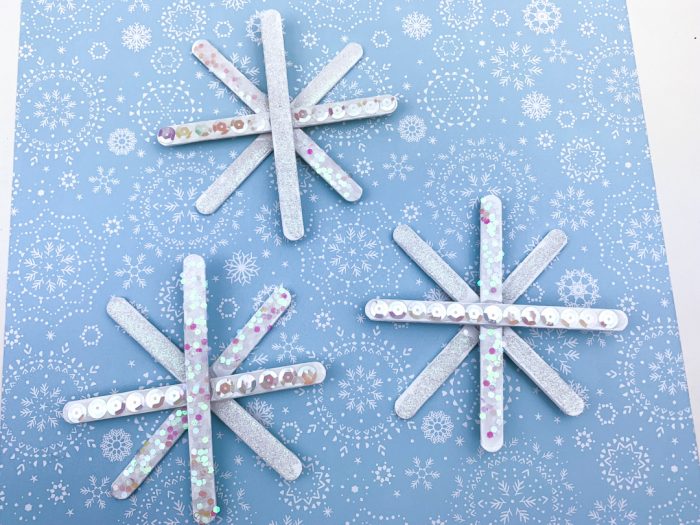 Snowflake Popsicle Stick Craft - Mom. Wife. Busy Life.
