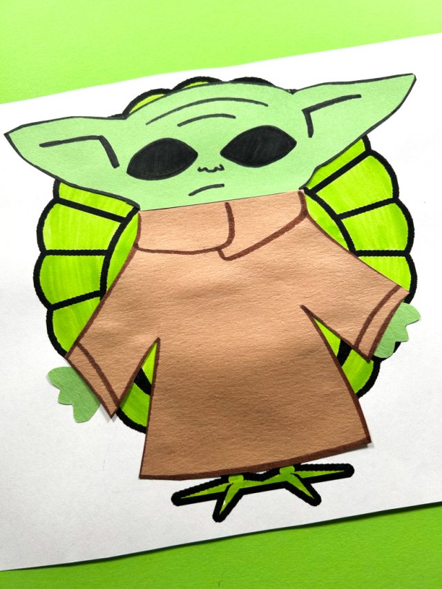Baby Yoda Turkey Disguise - Mom. Wife. Busy Life.