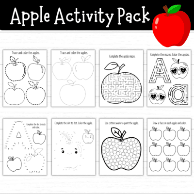 5 Printable Apple Activity Packs - Mom. Wife. Busy Life.