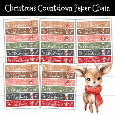 Christmas Countdown Paper Chain - Mom. Wife. Busy Life.