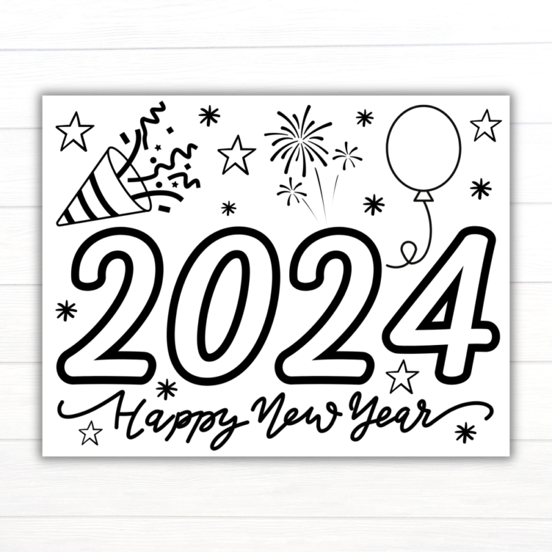 2024-Happy-New-Year-Coloring-Page-2 - Mom. Wife. Busy Life.