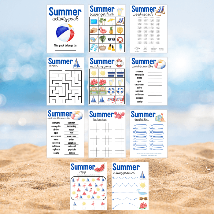 Printable Summer Activity Pack - Mom. Wife. Busy Life.