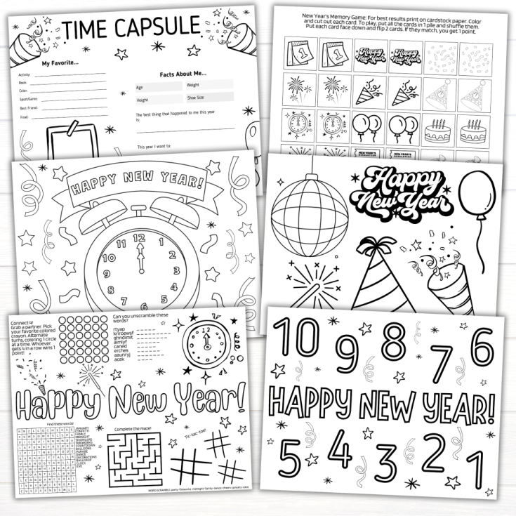 new-year-placemat-activity-pack-printable - Mom. Wife. Busy Life.