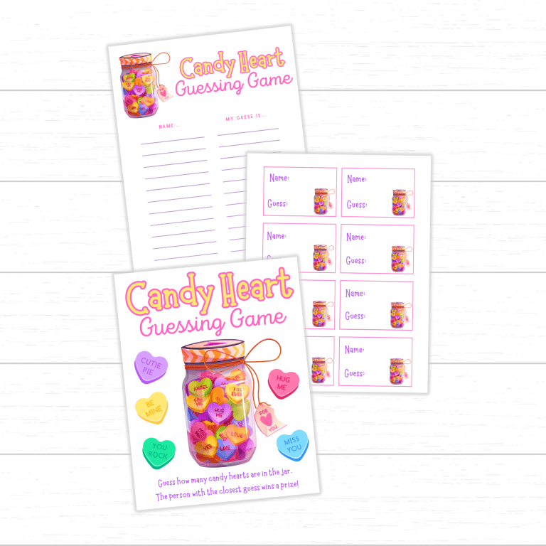 Valentine's Day Candy Heart Guessing Game - Mom. Wife. Busy Life.