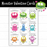 Printable Monster Valentine's Day Cards - Mom. Wife. Busy Life.