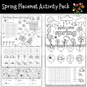 Printable Spring Q Tip Painting Activity - Mom. Wife. Busy Life.