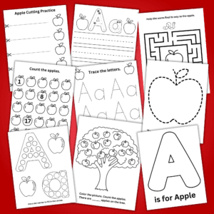 5 Printable Apple Activity Packs - Mom. Wife. Busy Life.