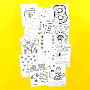 Printable Bee Activity Pack - Mom. Wife. Busy Life.