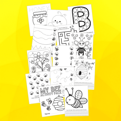 Printable Bee Activity Pack - Mom. Wife. Busy Life.