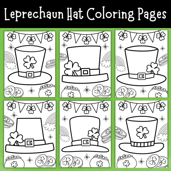Printable Leprechaun Hat Coloring Pages - Mom. Wife. Busy Life.